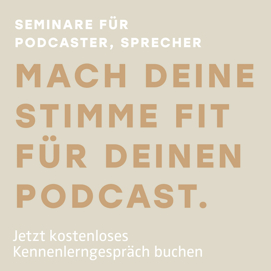 Wie klingt deine Stimme im Podcast? Ist sie fit?